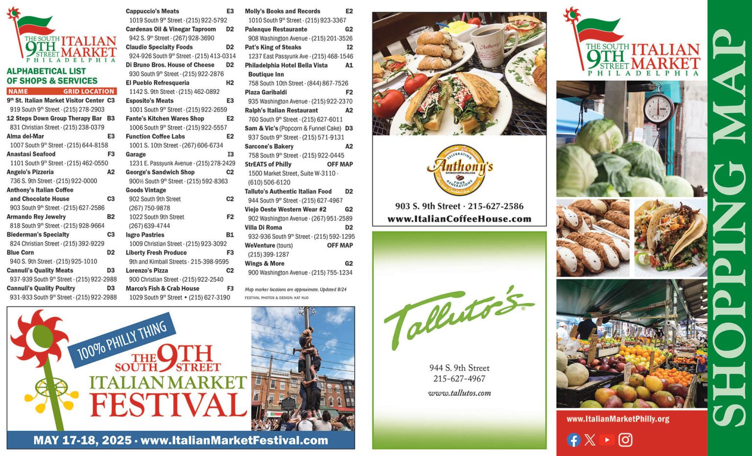 Walking Map – South 9th Street Italian Market